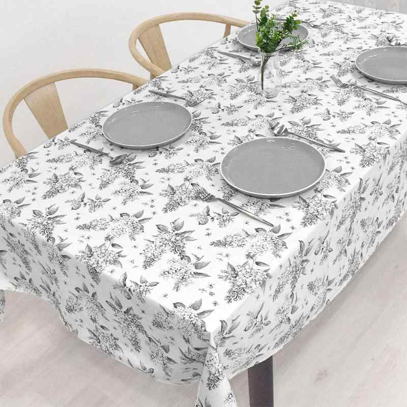 スタイルデコール(STYLE Decor) テーブルクロス 綿100% おしゃれ 長方形 北欧 120×150cm スタンダード ライラック モノクローム W4704300サイズ:　タテ：約120cm／ヨコ：約150cm 商品によってサイズ...