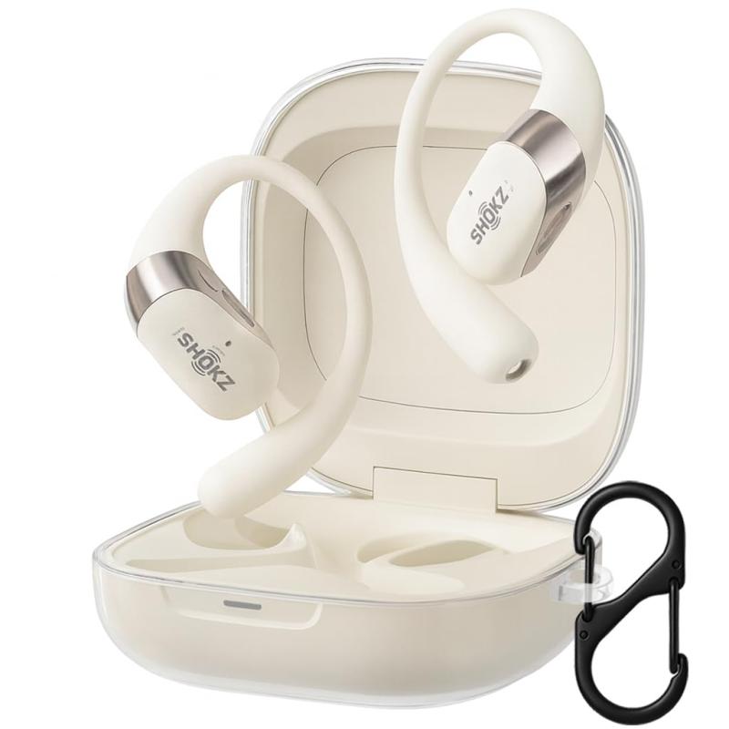 FINON for Shokz Open Fit 2 用 ケース イヤホンケース ストラップ おしゃれ シンプル クリアケース (クリア)対応機種：Shokz Open Fit 2落下衝撃に強いTPU製で、衝撃を最大限に抑えます。ケース素材...