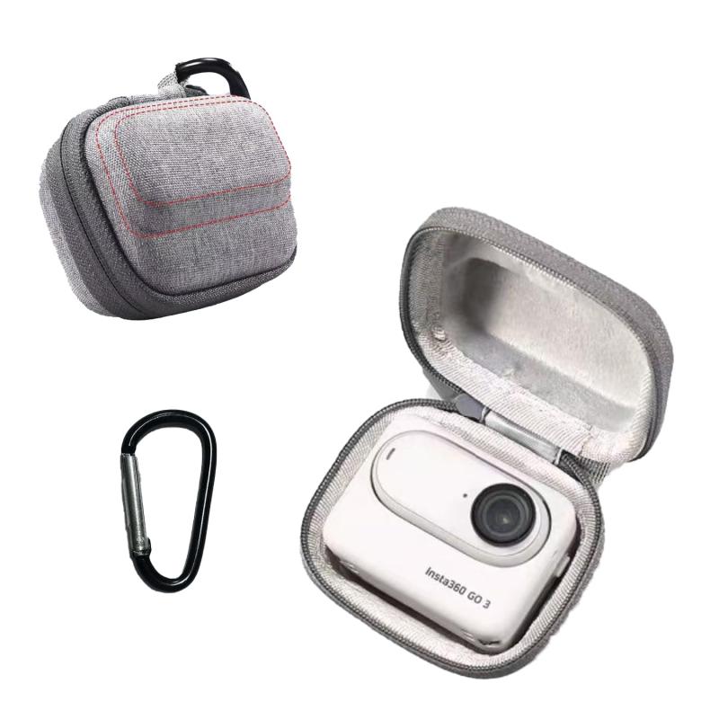 For Insta360 GO3/G03sケース ハードケース 【vaele】 防水防塵 軽量 耐衝撃性 無臭で ソフトInsta360 GO3/G03s 用 専用保護カバー 収納ケースー=（グレーですー）【対応機種】Insta360 GO...