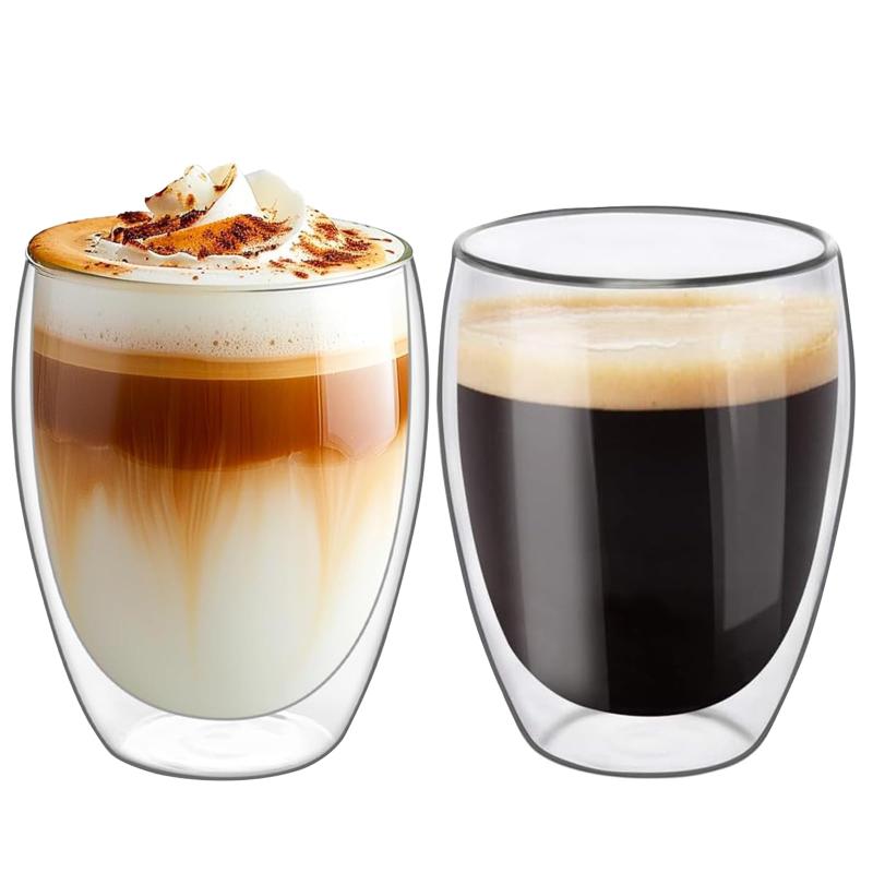 ダブルウォールグラス ガラスコップ 二重構造 保温保冷性 透明