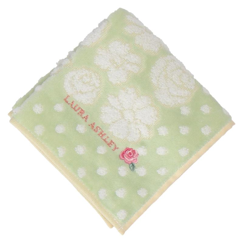 [Laura Ashley] タオルハンカチレディース ハンカチタオル ハンドタオル 05706047 タオルハンカチ 女性レディース【Laura Ashley(ローラ アシュレイ)のレディース タオルハンカチ】ドット柄の中に花柄が描かれた...