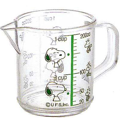 ※宅配便での配送になります※ 〔SNOOPY☆PEANUTS☆ピーナッツ〕 かわいいスヌーピーの計量カップです☆彡 スヌーピーとウッドストックが目盛りになってるよ♪熱湯での使用OK！ ◆サイズ：72φ×111×H76mm ◆総容量：220m...