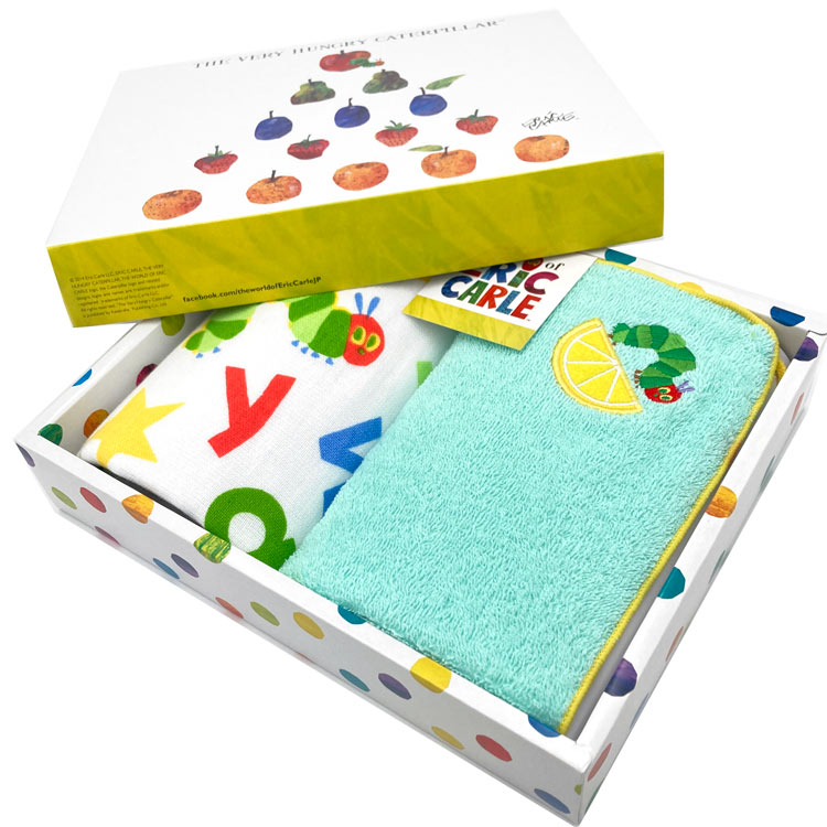 商品仕様かわいい箱に入ったタオルのギフトセットです！ 【サイズ】 ウォッシュタオル：約34×35cm ループ付ウォッシュタオル：約34×34cm 箱パッケージ：約21.5×25.8×5cm 【仕 様】 ウォッシュタオル：30/1表ガーゼ、裏...
