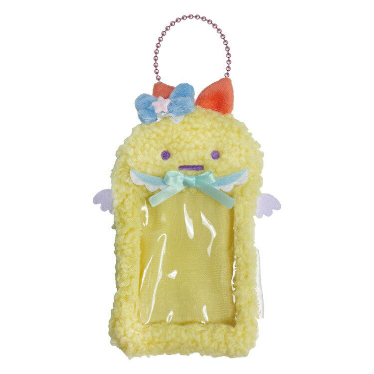 商品仕様ぬいぐるみ仕様の可愛いカードケース♪交通系ICカードはもちろん、チェキや写真を入れて推し活にも大活躍！【サイズ】約H200×W115×D15mm（ボールチェーン・羽を含む）収納可能カードサイズ：約H90×65mm【素材】ポリエステル...