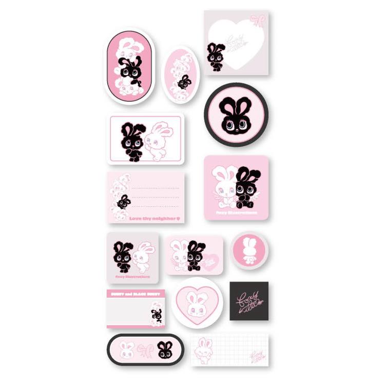 商品仕様【サイズ】 本体：約W60×H40mm、約W50×H50mm、約W60×H25mm、約W40×H40mm、約W30×H30mm、約W45×H30mm パッケージ：約W95×H100×D3mm 【内容】30枚(15柄×各2枚) 【素材...