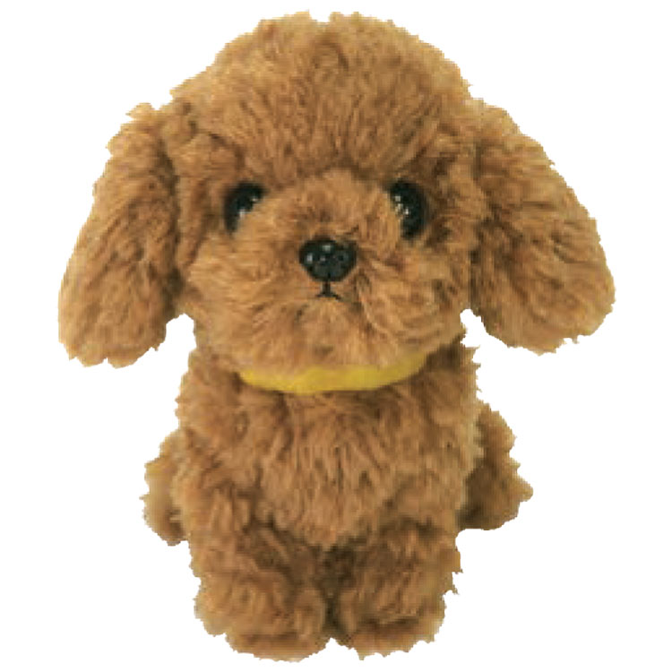 商品仕様やわらかくって思わず抱きしめたくなる！ つぶらな瞳の子犬(PUP)たち！おすわりやねそべりができるよ♪ 【サイズ】約H15×W13×D12cm【素材】ポリエステル【重量】約70g特記事項※画像はあくまでも商品イメージになります。実際...