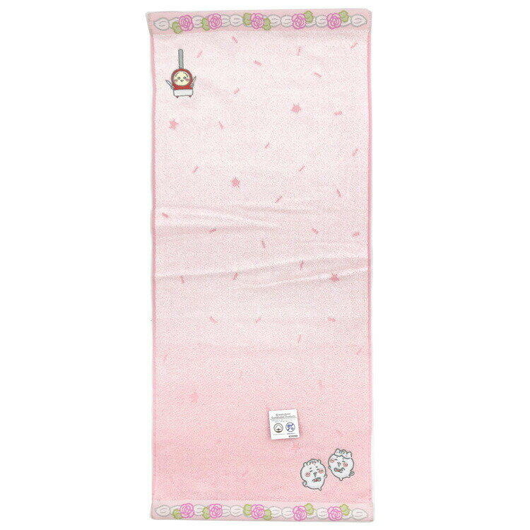 商品仕様【サイズ】約34×80cm 【素材】本体：綿100%/アップリケ刺繍部分：ポリエステル100％ 【仕様】無撚糸・パイルジャカード・アップリケ刺繍・抗菌防臭加工 【原産国】中国特記事項※画像はあくまでも商品イメージになります。実際の商...