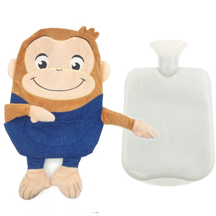 商品仕様【サイズ】 湯たんぽカバー部分：約H33×W23cm 湯たんぽ部分：約H30×W20cm 【素材】本体：塩化ビニル樹脂/キャップ：ポリプロピレン/カバー：ポリエステル100％/服部分：綿100% 【仕様】短毛マイクロ生地・ファーアッ...