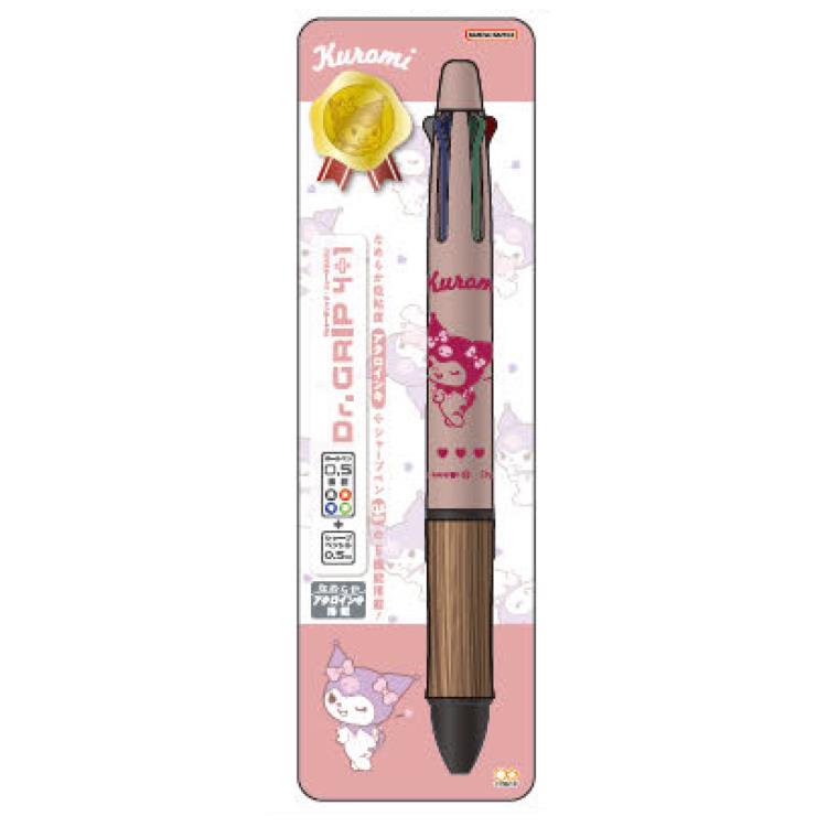 商品仕様【サイズ】本体：約直径14.1×H148mmパッケージ：約W50×H165×D25mm【本体重量】約26.3g【材質】PC・カバ材・エラストマー【シャープ芯】HB 芯径0.5mm【ボールペンインク】油性4色(黒・赤・青・緑)/ボール...