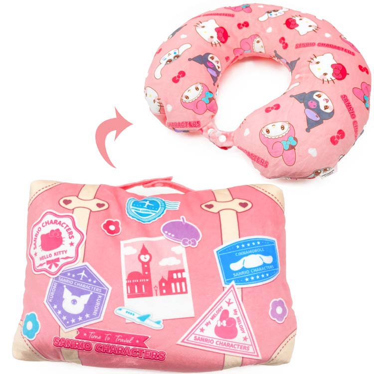 商品仕様2way仕様！内部のビーズを移動させて、ネックピローかクッションとして使えるよ！トランク風のかわいいデザイン♪ 【サイズ】 ビーズクッション：約W270×H180×D100mm ネックピロー：約W310×H270×D85mm パッケ...