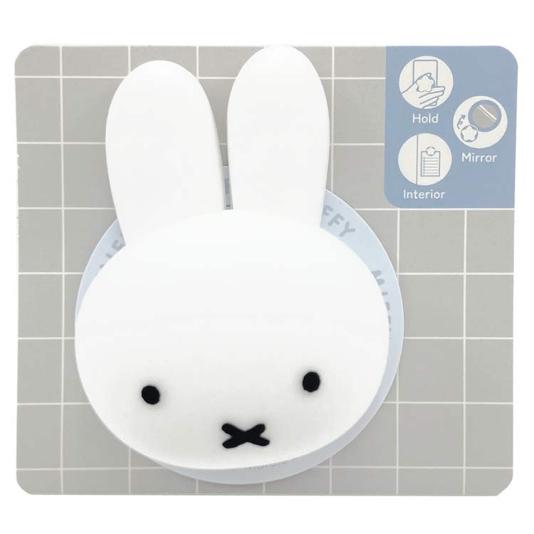 商品仕様スマートフォンの保持をサポート!マグネットで簡単に着脱可能。磁石にくっつくのでインテリアとして飾ってもOK★裏面がミラーになっているので外してさっと身だしなみのチェックができて便利♪【サイズ】本体：約W55×H77mmパッケージ：約...