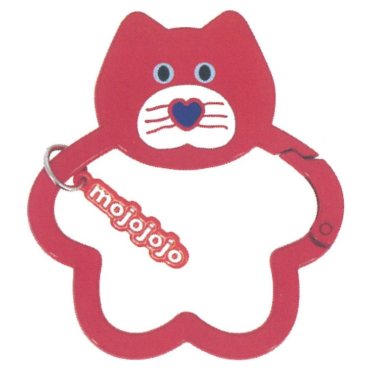 商品仕様手の部分が開閉し、バッグや鍵などに簡単に取り付けられます♪【サイズ】本体：約W74×H80×D5mm以内パッケージ：約W100×H140×D6mmロゴアタッチ：約W33×H8×D5mm【素材】本体：亜鉛合金、丸カン：スチール、台紙、...