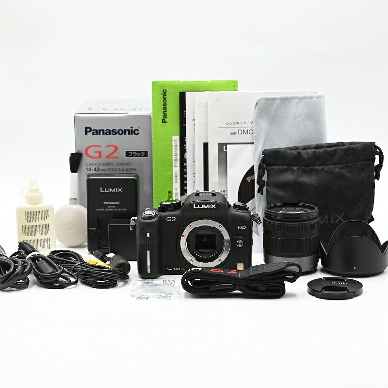 Panasonic パナソニック デジタル一眼カメラ G2 14-42mm F3.5-5.6 DMC-G2-K 商品説明 外観 外観は使用に伴うすれ傷も少なく非常に綺麗です。その他目立つような大きなキズやアタリはありません。 光学 レンズ内...