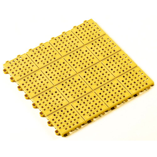 カラフルな屋内用機能付マット/タッチマットII(10枚入)黄。1枚30×30cm。水気の多いプールサイド、ロッカールームなどにおすすめです。青と黄色の2色からお選びください。■商品詳細メーカー名：テラモトカラー：黄材質：軟質PVC抗菌加工防...