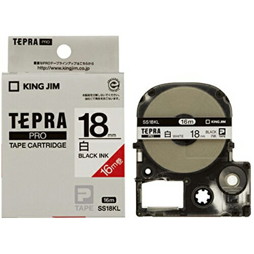 PROテープカートリッジ。■商品詳細サイズ：12mm幅×16m購入単位：1個配送種別：在庫品【検索用キーワード】テプラプロ テプラPRO テプラ用テープ テプラプロテープ KING JIM KINGJIM 文具 事務用品 テプラ ネームラン...