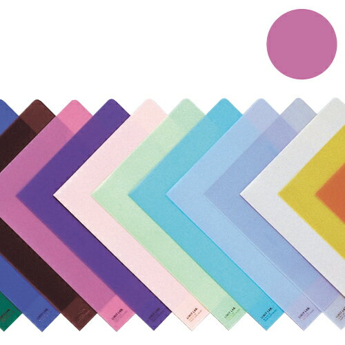 豊富にそろったカラーバリエーション25色のクリヤーホルダー。■商品詳細サイズ：310×220mm材質：再生ポリプロピレン50％(0.2mm厚)カラー：藤型番：F78-10内容量：5枚購入単位：1パック(5枚)配送種別：在庫品【検索用キーワー...