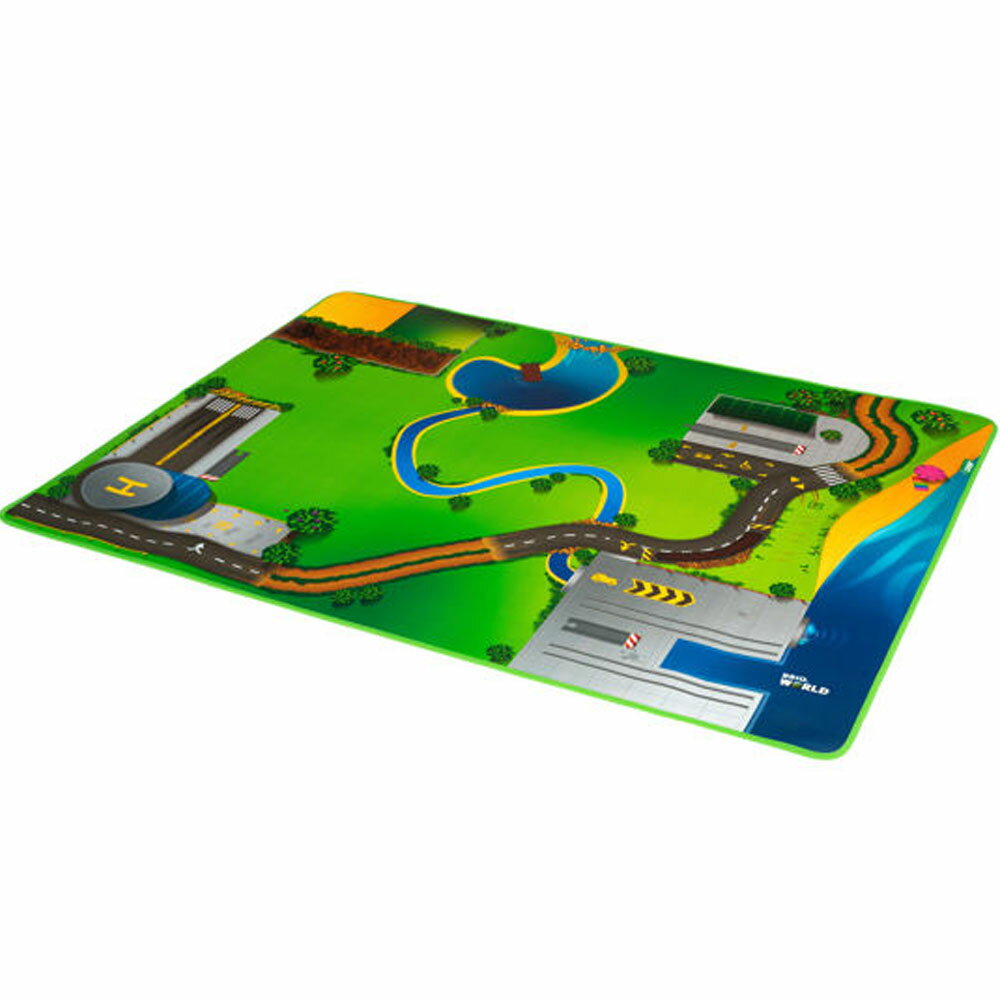 ブリオ レール プレイマット 楽しくてカラフルなBRIO Worldをテーマにしたプレイマットは、レール遊びに最適です。 空港や農地、貨物の積み下ろしをする港、田園地帯が描かれています。 名入れご希望の場合、セット内容とは別に名入れした直線...