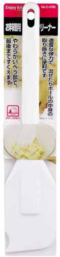 商品名 パール金属 ENJOY KITCHEN お料理用クリーナー C-4782 商品説明 製品サイズ(約)：全長280×幅60mm製品重量(約)：47gヘラ：エラストマー樹脂(耐熱温度100度)ハンドル：ポリプロピレン(耐熱温度110度)...