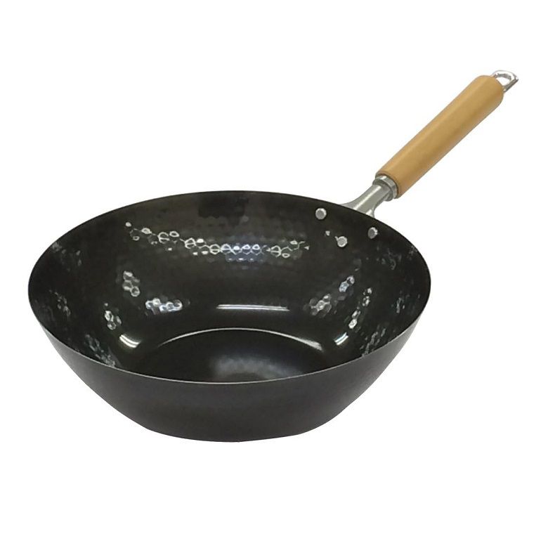 商品名 炒め鍋 27cm IH対応 ガス火対応 鉄製 スゴ軽 槌目 鉄炒め鍋 27cm SGK-27I 軽量 軽い フライパン いため鍋 タマハシ 商品説明 サイズ(約):47.5×27×12cm、深さ/8cm素材・材質:本体/鉄・シリコン...