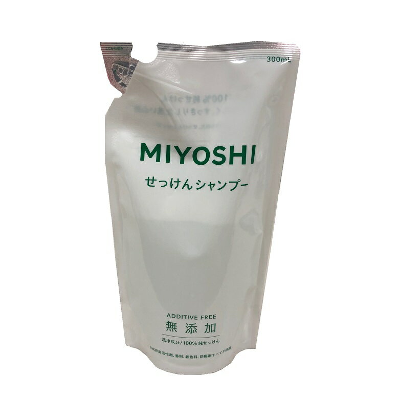 商品名 無添加せっけんシャンプー リフィル300ml 00218 商品説明 サイズ:120mm×60mm×215mm内容量:300ML洗浄成分/100％純せっけん 地肌にやさしく、すっきりした洗い心地 せっけん成分だけで作られた、せっけんシ...