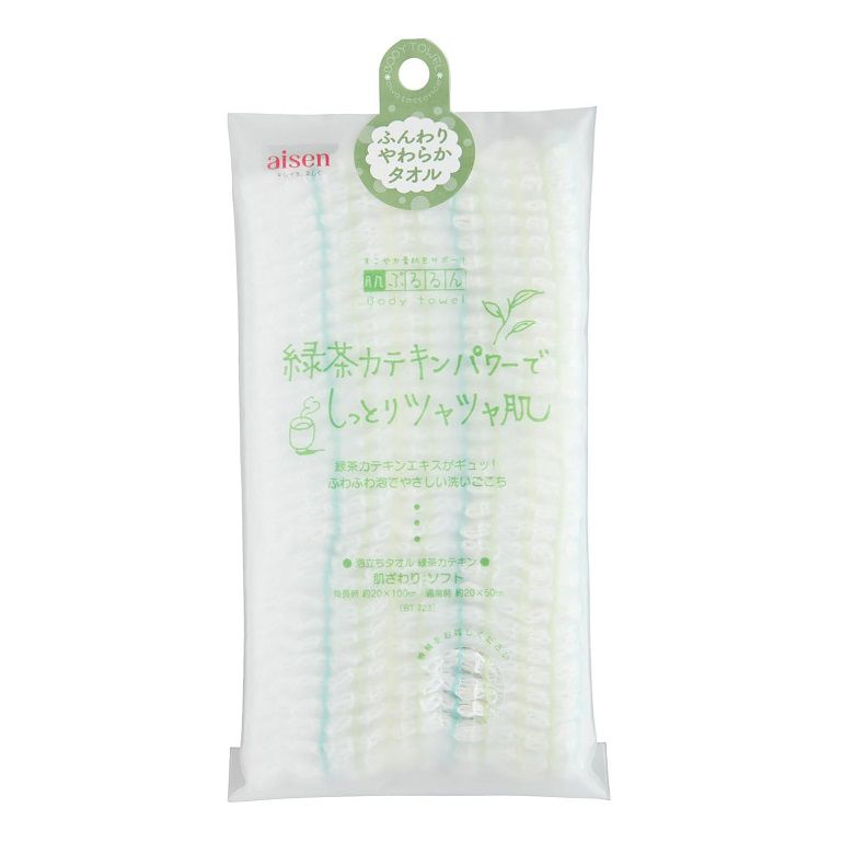 商品名 ボディタオル 体洗う 身体洗う BT723 泡立ちボディタオル 緑茶カテキン 泡立つ 買いまわり 買い回り 商品説明 サイズ:幅20×長さ50cm(通常時)本体重量:0.05kg素材・材質:ポリエステル78%・ナイロン14%・ポリエ...