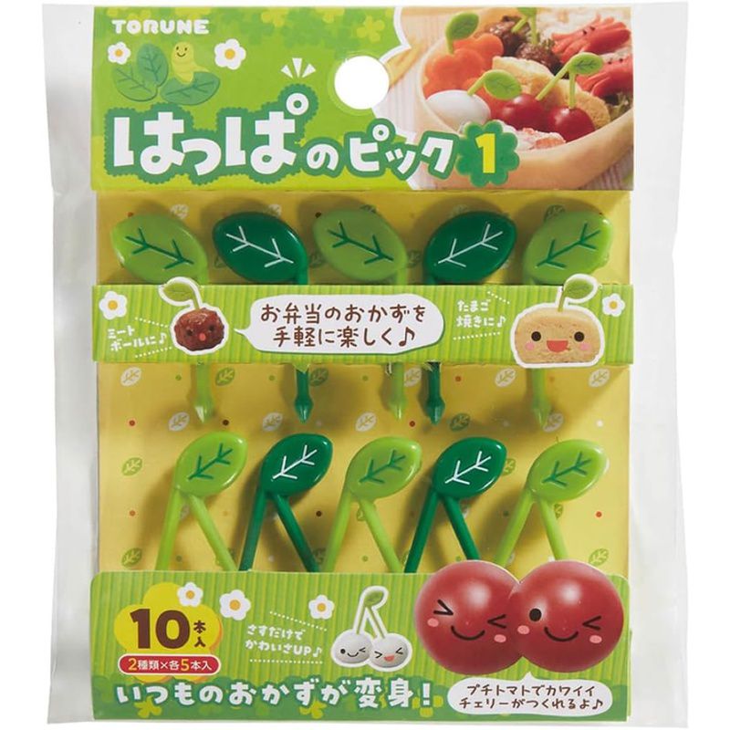 商品名 おかずピック ランチピック はっぱのピック 10本入(2種類×各5本) いつものおかずが変身 パーティーの飾り付け お弁当の彩りに P-3670 トルネ 商品説明 サイズ：大＝約53×30×3.4mm、小＝約40×18×3.4mm、...