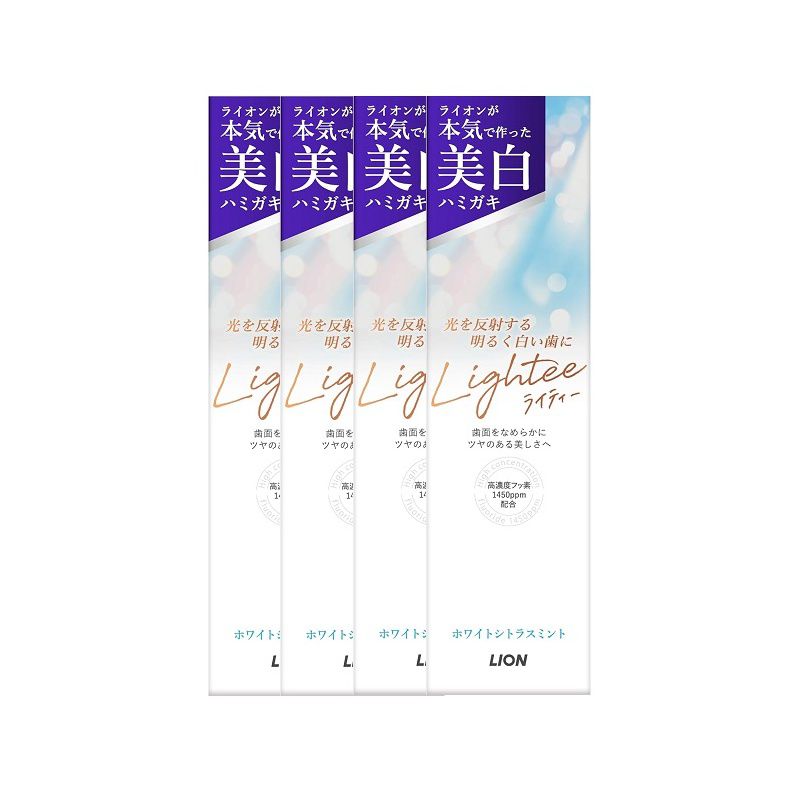 商品名 Lightee ハミガキ ホワイトシトラスミント 100g 【×4個セット】 商品説明 香味爽やかでみずみずしいホワイトシトラスミント香味分類薬用ハミガキ効能・効果歯を白くする/たばこのヤニ除去/ムシ歯予防/口臭予防/口中浄化/口中...