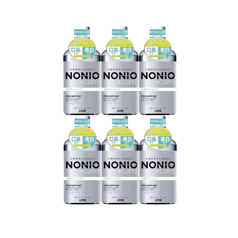 商品名 NONIO プラスホワイトニングデンタルリンス 600ml 【×6個セット】 商品説明 ブランド LION商品特長 口臭対策液体容量 600 ミリリットルメーカー ライオン商品サイズ (幅×奥行×高さ) :313mm×212mm×3...