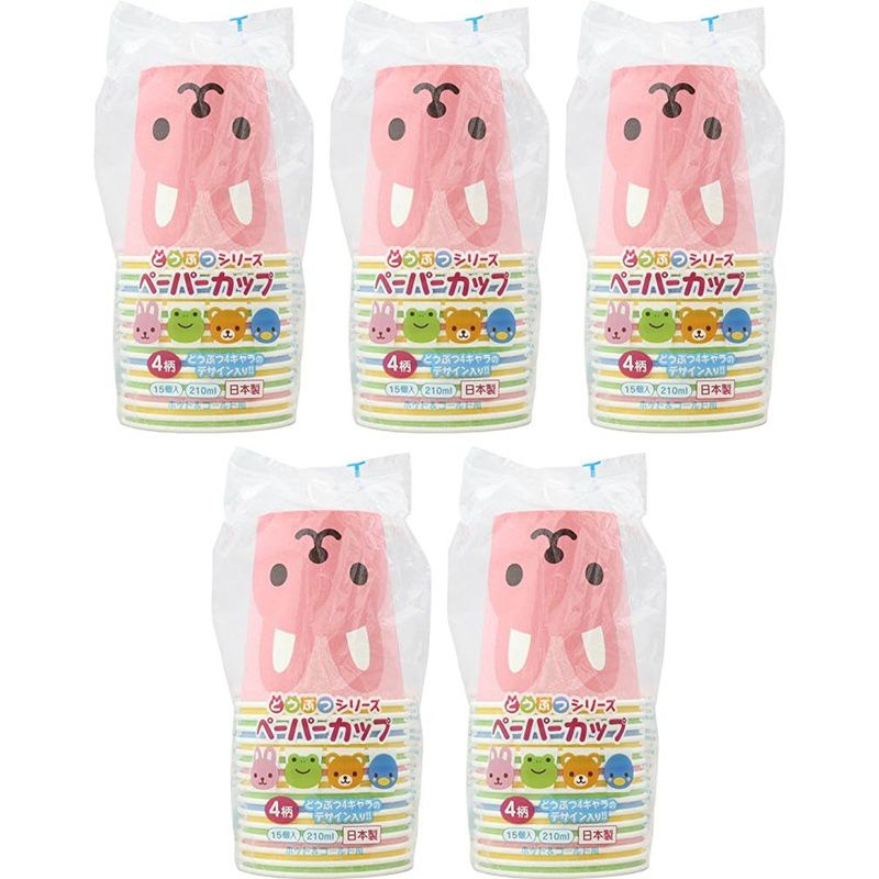 商品名 紙コップ 7オンス どうぶつ ペーパーカップ 210ml 15個入 アートナップ【×5個セット】 商品説明 内容量：210ml （7オンス）15個入りサイズ：口径72．6×高さ79．3×底径51．5mm4柄アソート材質：バージンパル...