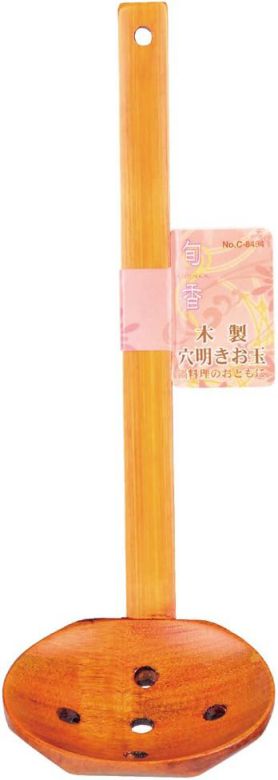 商品名 穴あき おたま 木製 旬香 C-8494 パール金属 商品説明 ●和の雰囲気を盛り上げる木製お玉●鍋料理や大皿料理の取り分けにサイズ:(約)お玉幅73×お玉奥行60×全長213mm、柄の長さ173mm本体重量:(約)20g材質:天然...