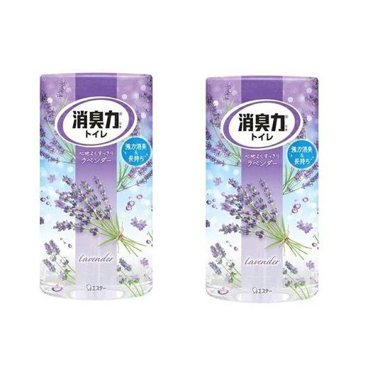 商品名 トイレの消臭力 トイレ用 ラベンダー 400mL 【×2個セット】 商品説明 ラベンダーの香りにフローラルグリーンを合わせた心地よくすっきりとした香りです。ナノパウダー配合で、すばやく強力に空間を消臭。消臭された空間に、香りがしっか...