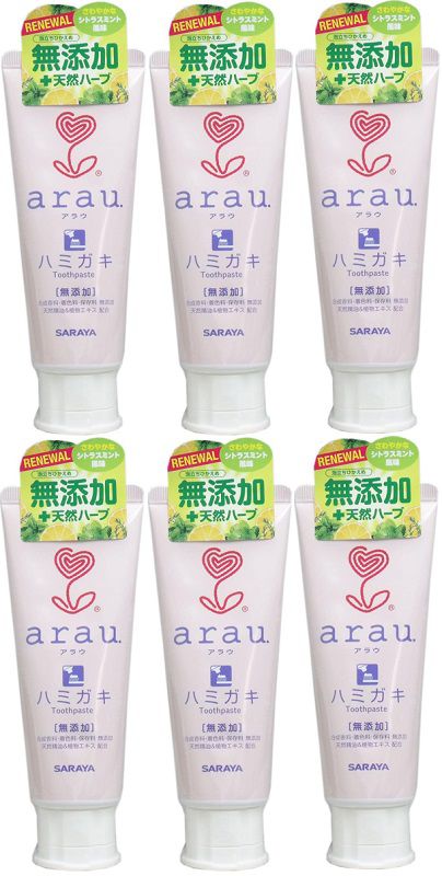 商品名 アラウ せっけんハミガキ 120g 【×6個セット】 商品説明 内容量:120g全成分:【成分】炭酸Ca(清掃剤)、水、グリセリン(湿潤剤)、ソルビトール(湿潤剤)、キサンタンガム(粘結剤)、石ケン素地(発泡剤)、カラギーナン(粘結...