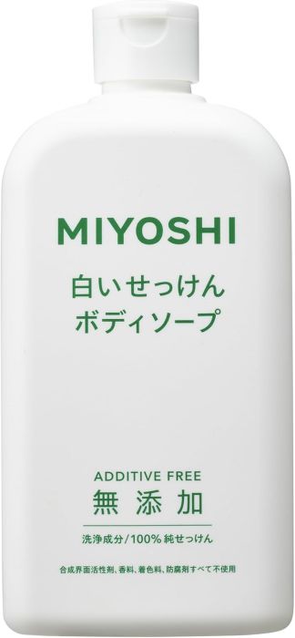 商品名 無添加ボディソープ白いせっけん 400ml 商品説明 皮脂をとりすぎないマイルドな処方のボディソープ。香料・着色料・防腐剤無添加。原産国 : 日本内容量 : 400ml商品サイズ (幅X奥行X高さ) : 76*165*48(mm)し...