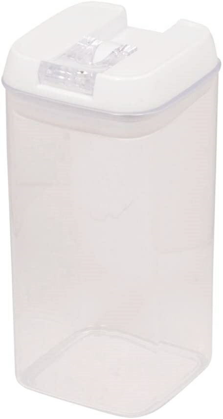 商品名 パール金属 レバーDE簡単ロック システム コンテナ 1.2L サイズ 幅100×奥行100×高さ205mm 容量 1.3L 重量 約250g 材質 本体・レバー・ふた下部/ポリスチレン(耐熱温度70度、耐冷温度-20度) ふた上部...