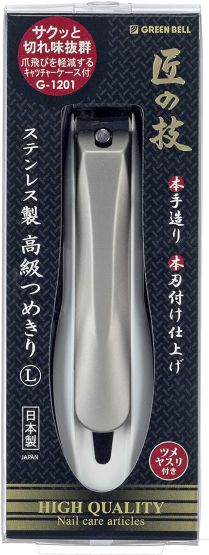 商品名 匠の技 ステンレス製 52931 高級つめきり Lサイズ G-1201 商品説明 サイズ:48×23×130mm内容量:1個材　質:刃部=ステンレス　　　 刃物鋼テコ=亜鉛合金　　　 キャッチャー=ポリプロピレン樹脂　　　 ヤスリ=...