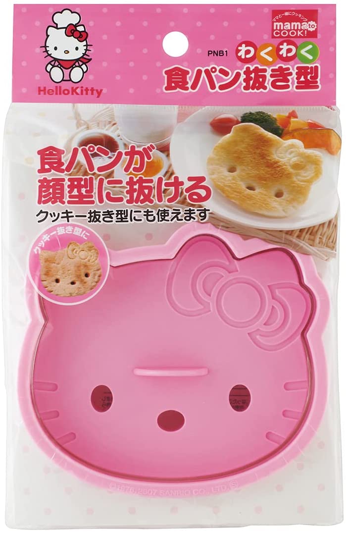 商品名わくわく 食パン 抜き型 ハローキティ 日本製 PNB1 スケーター商品説明サイズ:枠用抜き型/110×127×30mm顔用抜き型/95×113×35mm本体重量:約50g材質:ポリプロピレン原産国:日本商品内容:枠用抜き型、顔用抜き...