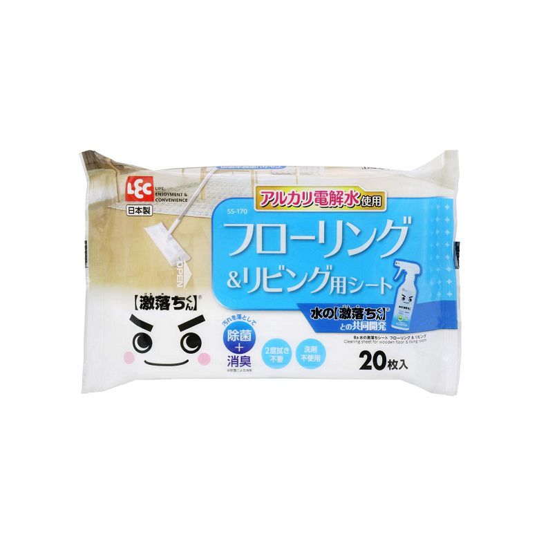 商品名 水の激落ちシート Ba水の激落ちシート 除菌 消臭 フローリング リビング 20枚入 アルカリ電解水使用 掃除用シート SS170 商品説明 水を電解して得られるアルカリ電解水を使用した、お掃除ウェットシート。水拭きでは取れない汚れ...