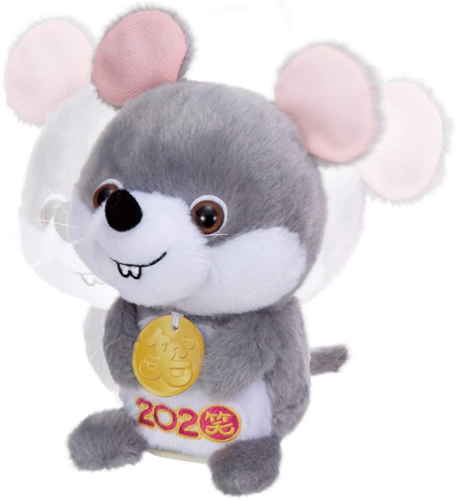 くねくね笑動物 ねずちゅー グレー ただのものまねじゃなーい！？ 単4電池2本使用(別売)商品サイズ: 130×170×165mm電池は別売りのため別途ご購入ください。 2