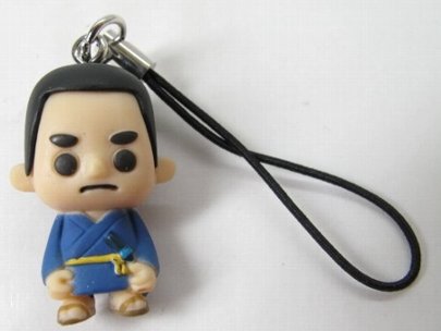 ■→セレクト雑貨　PANSONWORKS　サムライストラップ　西郷隆盛　　未使用品。身長：約3センチ。　■スマホにも装着できるように、イヤホンジャック部品を、おまけでおつけします。イヤホンジャック部品は、おまけですので多少デザインがかわる場...