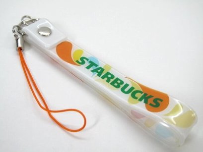 ■→スターバックス　POP　ストラップ　　未使用品。ベルト部分：長さ8cm。　■スマホにも装着できるように、イヤホンジャック部品を、おまけでおつけします。イヤホンジャック部品は、おまけですので多少デザインがかわる場合もございます。　※商品内...