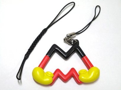 ■→ディズニー　アルファベットストラップ　ミッキー　根付　　未使用品。縦：約35ミリ。根付ストラップ部品がつけた状態でないまま配送いたします。お客様の趣味で取り付けてお使いください。一部画像は楽しみ方の参考画像になります。もともとは根付スト...