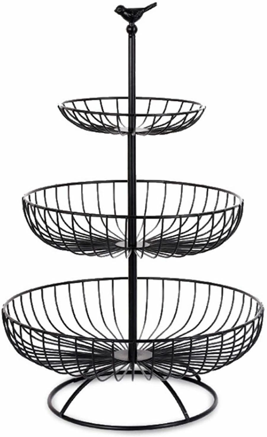 商品説明 耐久性のある素材：フルーツトレイは、高品質で強力な鉄素材で作られ、細かい細工が施されています。フルーツトレイは、優れた耐摩耗性と耐久性を備え、長寿命です。日常の使用に適したツールとして使用できます 使用する：収納ラックは、果物、デ...