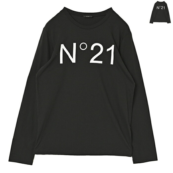 ヌメロ ヴェントゥーノ 【大人もOK】キッズ 長袖Tシャツ ロゴプリント クルーネック ロンT &nbsp; &nbsp; N°21 &nbsp; ヌメロ ヴェントゥーノ 【大人もOK】キッズ 長袖Tシャツ ロゴプリント クルーネック ロン...