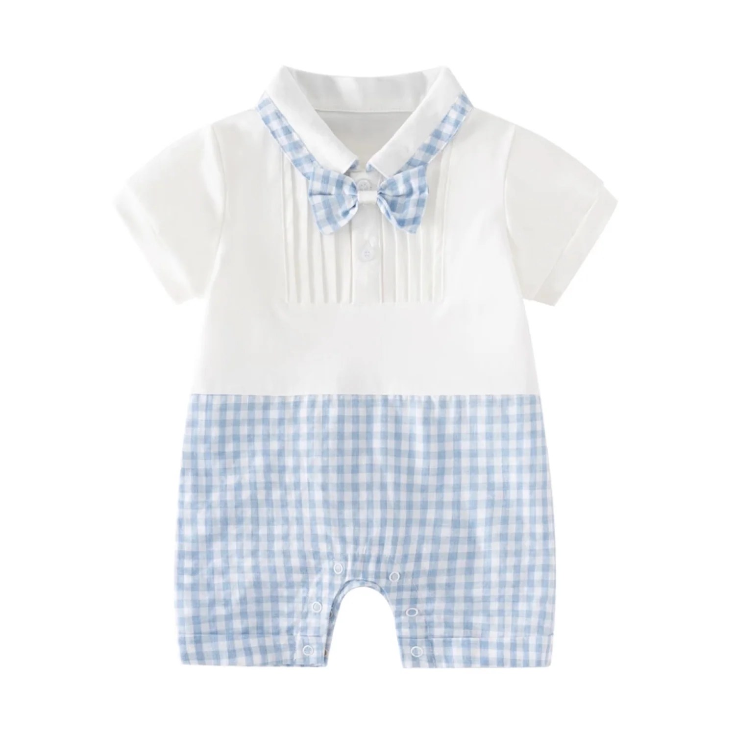 ガムチェックリボンパース - チェック柄とリボンがおしゃれなアイテムです。 素材▼綿100% ■サイズー着丈 （襟から足先まで） 60cmー44cm 70cmー45cm 80cmー47cm 90cmー50cm ──── ■商品や注文について...