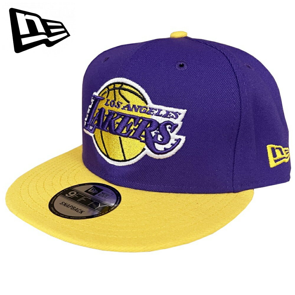 NBAロサンゼルス・レイカーズ9FIFTYスナップバックキャップ！ フロントにロサンゼルス・レイカーズのロゴが刺繍されバイザー裏はグレーカラーです。 ・サイズ フリーサイズ ポリエステル 100%NEW ERA ニューエラ US規格 海外仕...