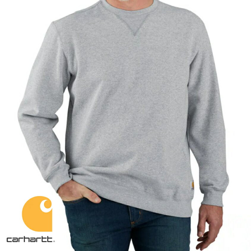 ミッドウェイトのコットンブレンドを使用したクルーネックスウェットシャツ。 耐久性に優れたCarharttならではの作りで、作業にもデイリーにも対応。 裏起毛の暖かさと、V字ガゼットが入ったクラシックな首元で、快適かつタフに着られます。 【特...