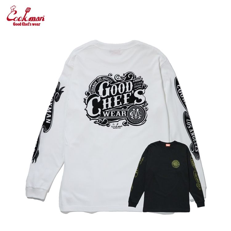 T-shirts 程よい肉厚のボディに、Cookmanらしいオリジナルデザインをバックプリントに施したTシャツ。 エプロンを付けた時でも、後ろ姿をおしゃれに見せてくれます！ Design クラシックなChocolateのパッケージをイメージ...
