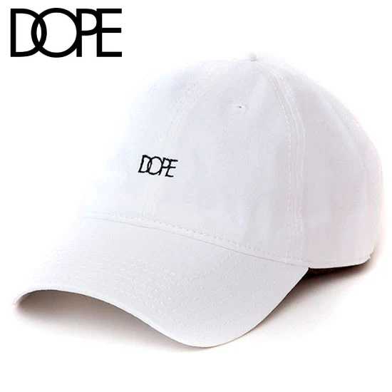 フロントにCLASSIC LOGOのローキャップ！ ワンポイント刺繍で色んなコーディネイトに使えるヘッドウェアです。 ・サイズ フリーサイズ コットン 100%DOPE Small Logo ローキャップ 帽子 白 6 Panel Low ...