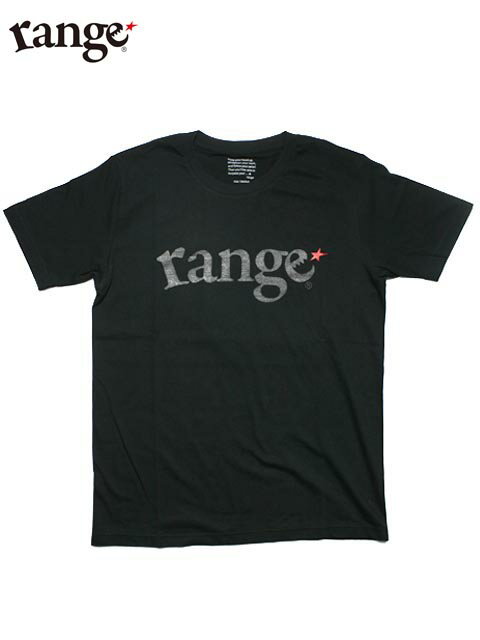 【range】よりブランドロゴをプリントしたTシャツ！ 10-FEET、ROTTENGRAFFTY、HEY SMITHといったバンドのメンバーをはじめ すでに様々なアーティストが愛用中のこちら。 フロントのロゴに加え後身の肩にはeスターと呼...