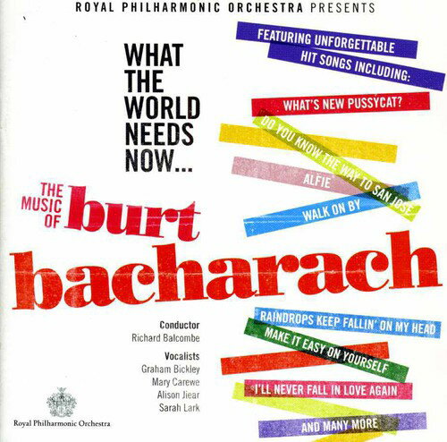 バートバカラック2013/6/25 発売輸入盤レーベル: RPO収録曲：Burt Bacharach is one of the most prolific, inventive and celebrated pop composers o...